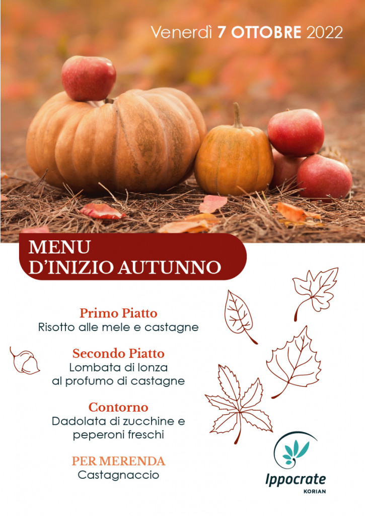 IppocrateMenu d'inizio autunno | Korian residenze per anziani