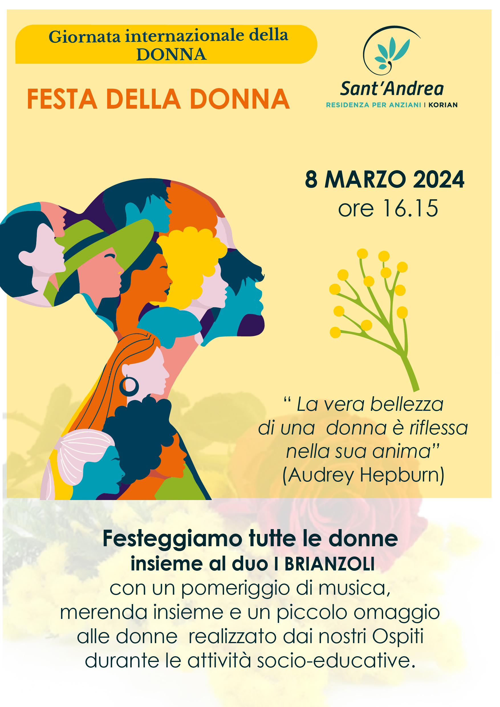 Sant'AndreaFesta della Donna 2024 | Korian residenze per anziani