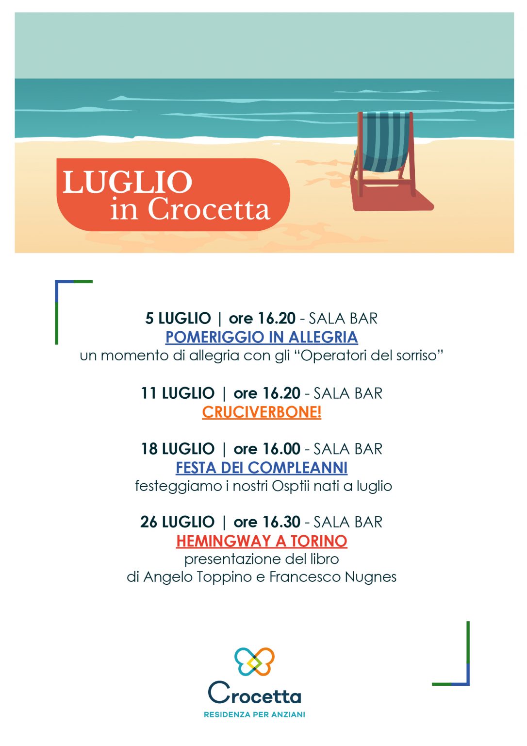 Crocetta Luglio 2025 | Korian residenze per anziani